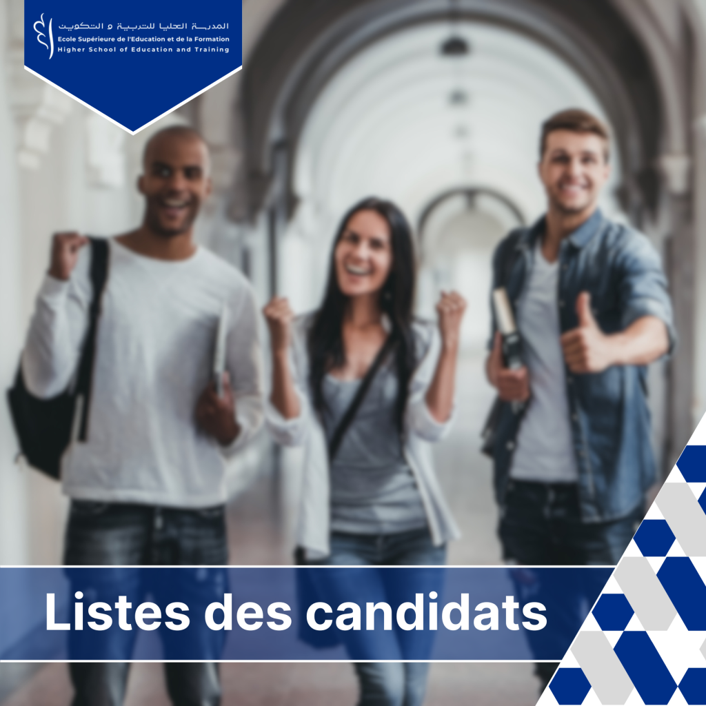 Master – Ecole Supérieure de l'Education et de la Formation